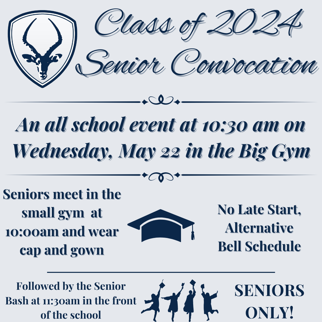 Senior Convocation Schedule | Poudre High School